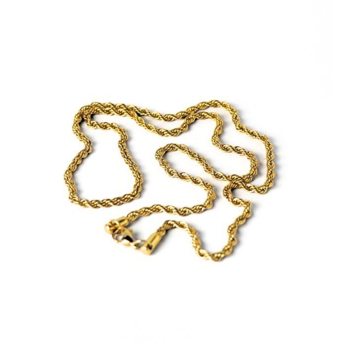 Classic Cuban Stainless Steel Rope Chain - Men's Improvement