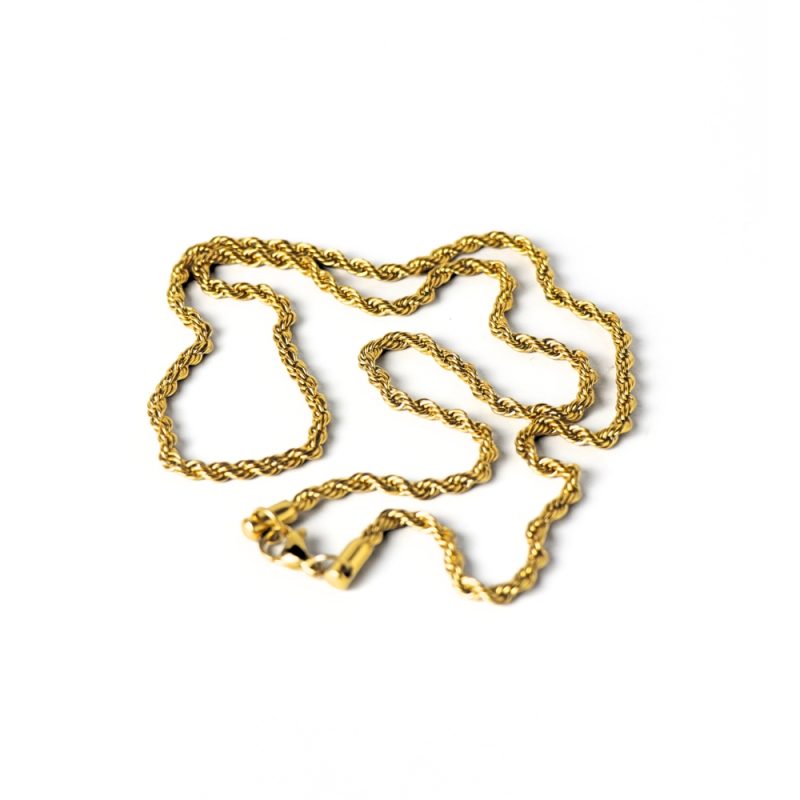Classic Cuban Stainless Steel Rope Chain - Men's Improvement